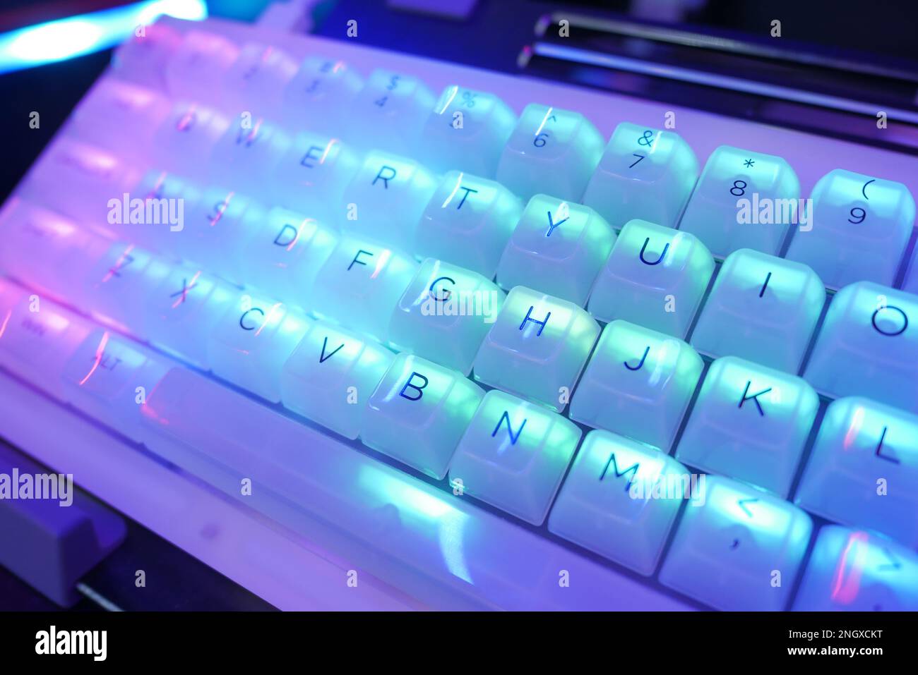 the RBG backlight for laptop keyboard Stock Photo - Alamy