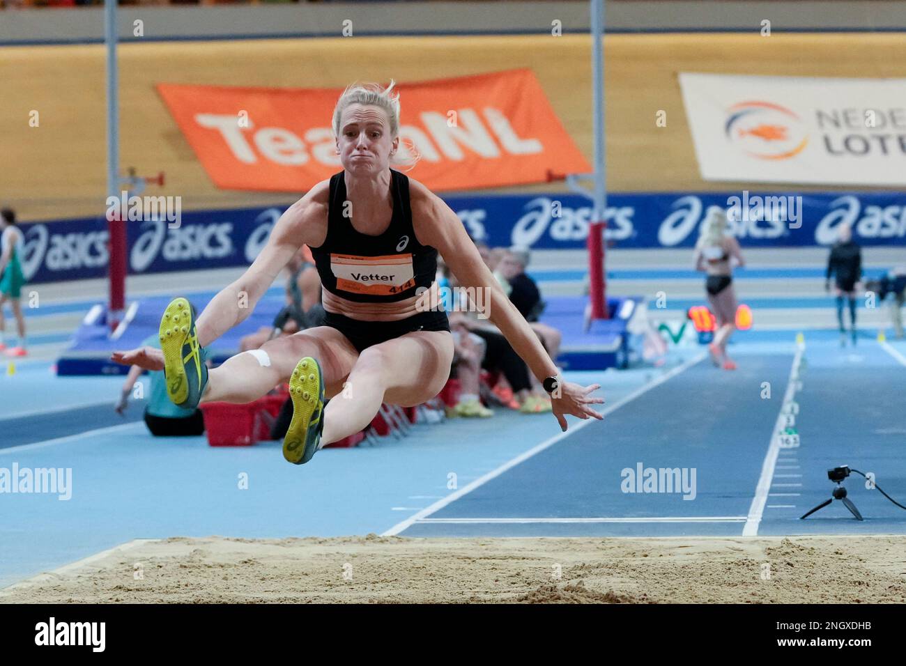 Anouk vetter competing on the long jump women hi-res stock photography ...