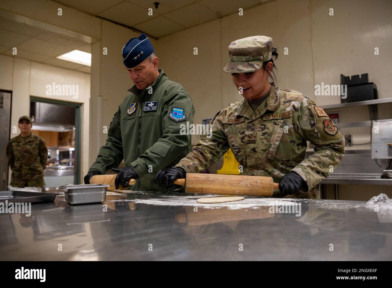 U.S. Air Force Lt. Gen. Scott Pleus, 7th Air Force commander, and Staff ...