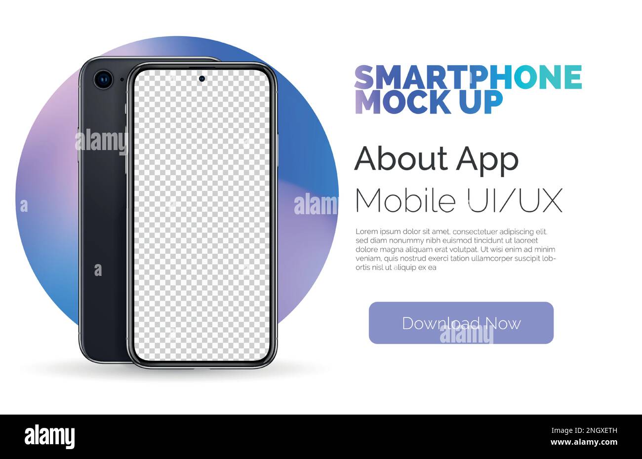 High detailed 3d vector smartphone mockup to show your app ui design ...