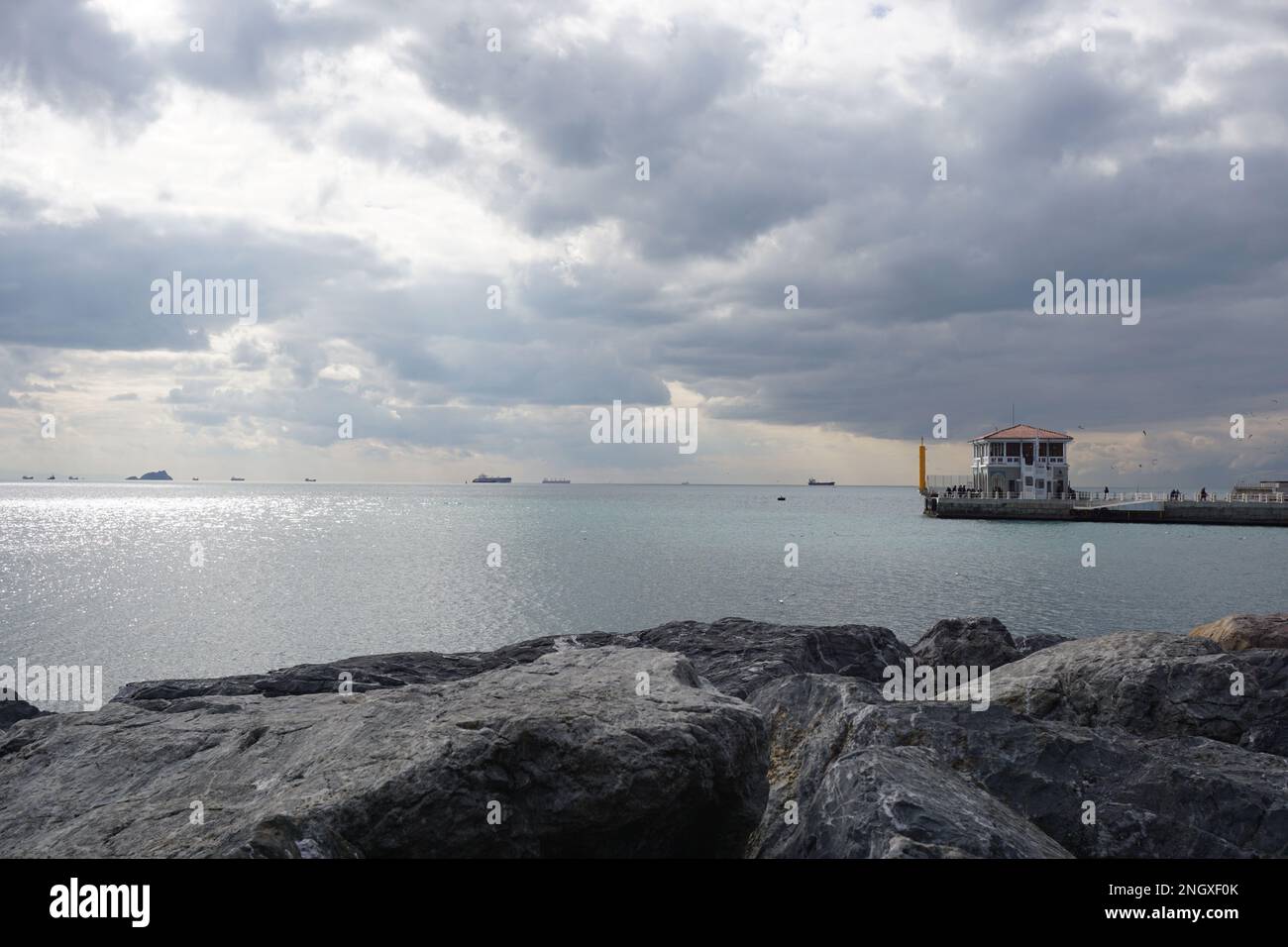 Moda Pier, Moda is a quarter in Kadıkoy district of Istanbul, Turkey ...