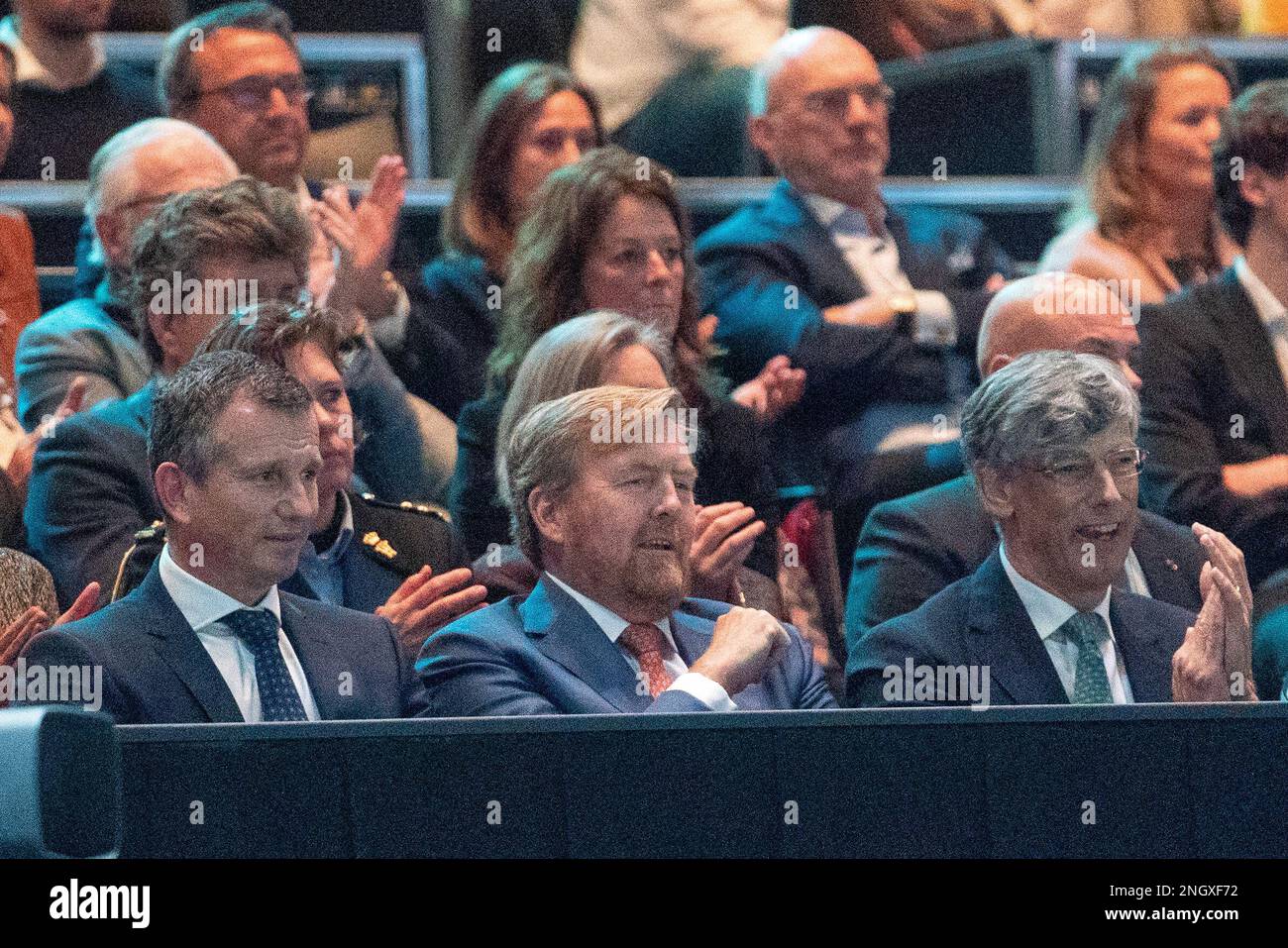 ROTTERDAM, THE NETHERLANDS - FEBRUARY 19 : Richard Krajicek en Koning ...