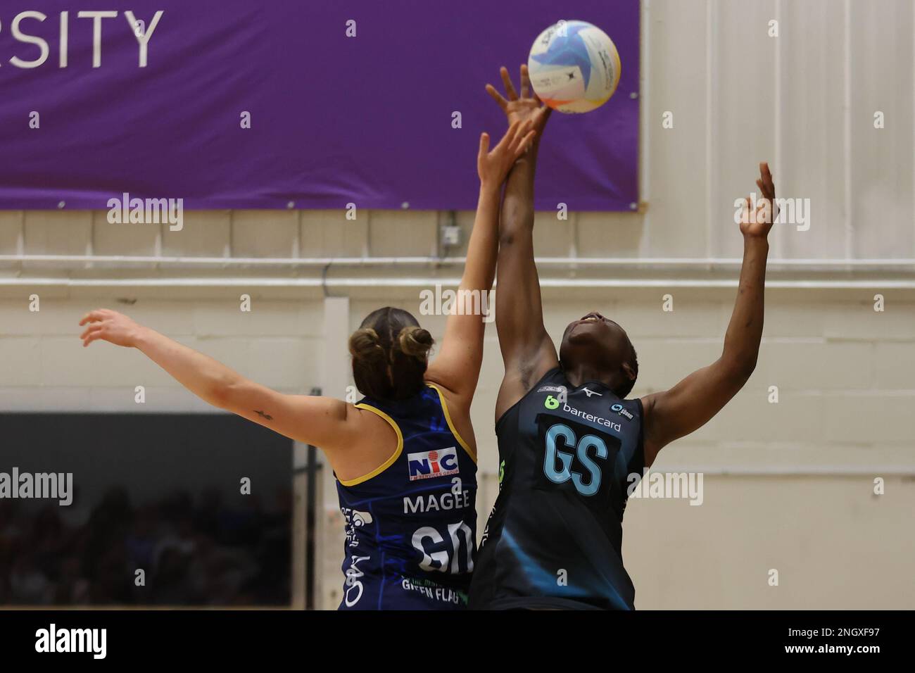 Leeds, UK. 19th Feb, 2023. Leeds Beckett University Sports Arena, Leeds ...