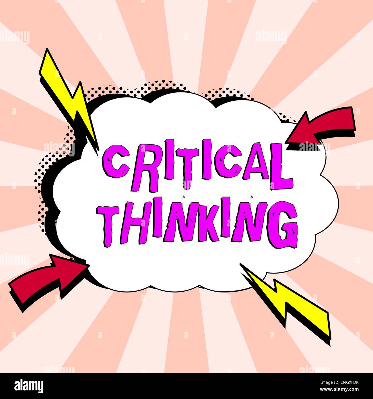 Hand writing sign Critical Thinking. Concept meaning sequence of stages ...