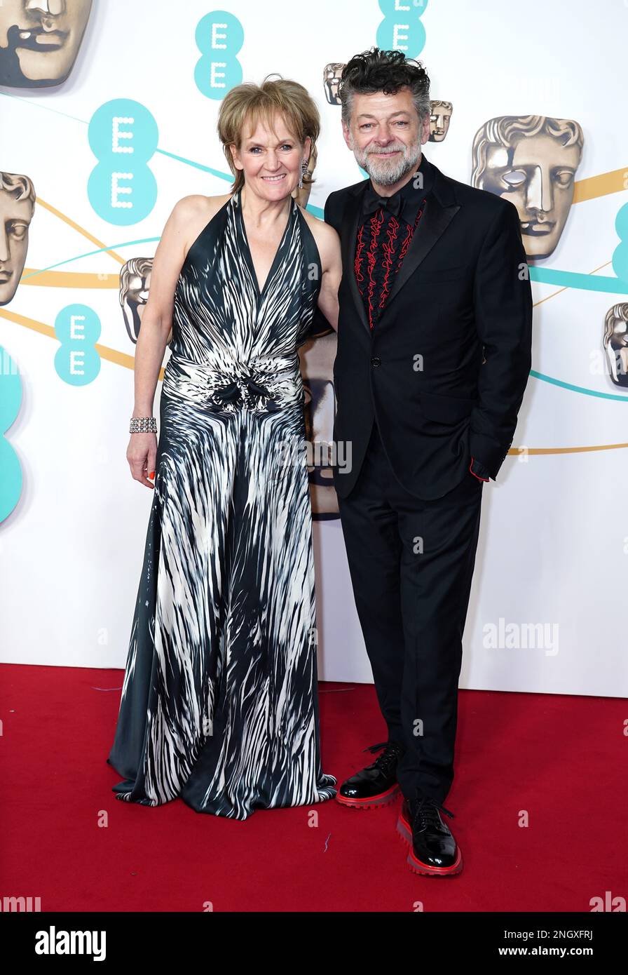 Andy Serkis (right) and Lorraine Ashbourne attending the 76th British ...