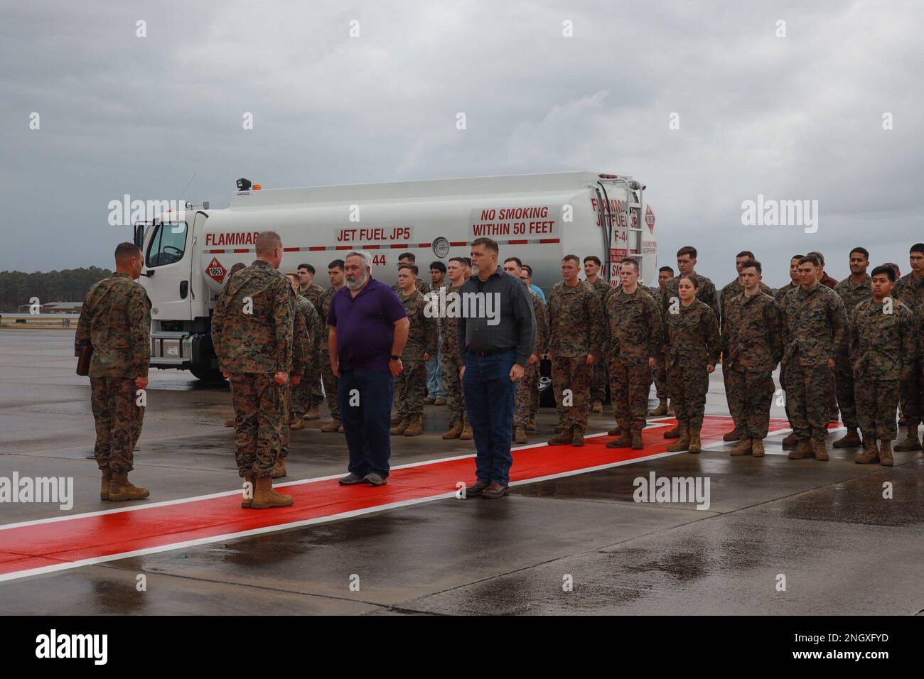 U.S. Marine Corps Lt. Gen. Edward Banta, right, Deputy Commandant of ...