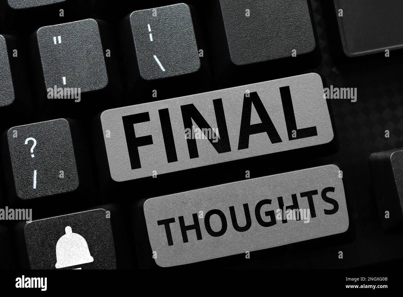 Text caption presenting Final Thoughts. Internet Concept Conclusion ...
