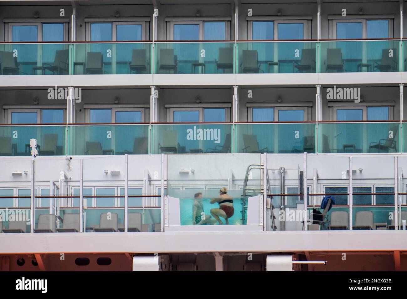 Cruise ship Iona of the British shipping company P&O Cruises, the ...