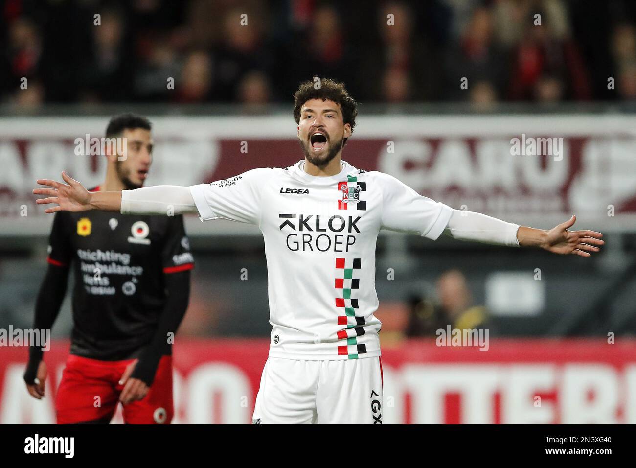 ROTTERDAM - Philippe Sandler of NEC Nijmegen during the Dutch premier ...