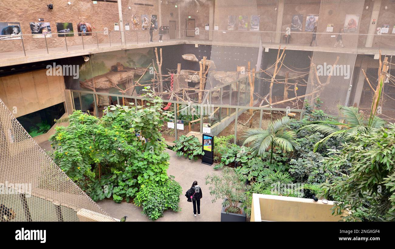 Lodz, Poland. 16 February 2023. Orientarium Zoo Lodz. Modern interior ...