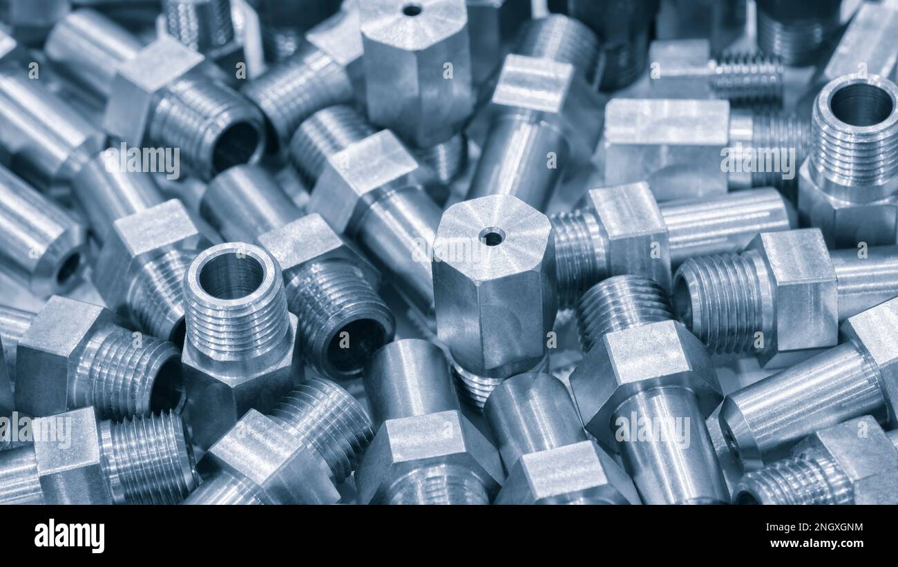 Many types of metal details industrial design background, engineering ...