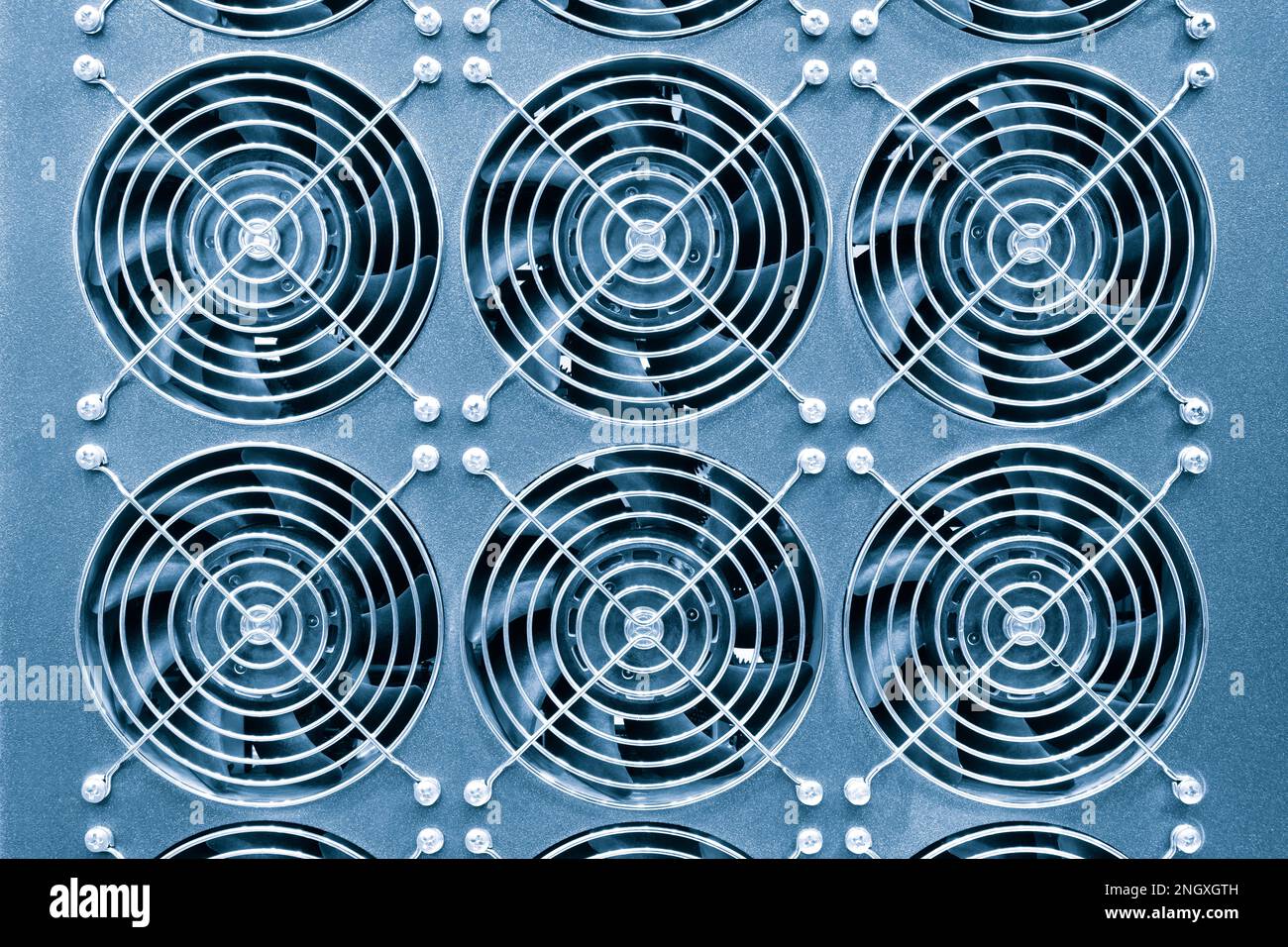 Cooler Fan inside Desktop Computer Case PC supercomputer server or ...