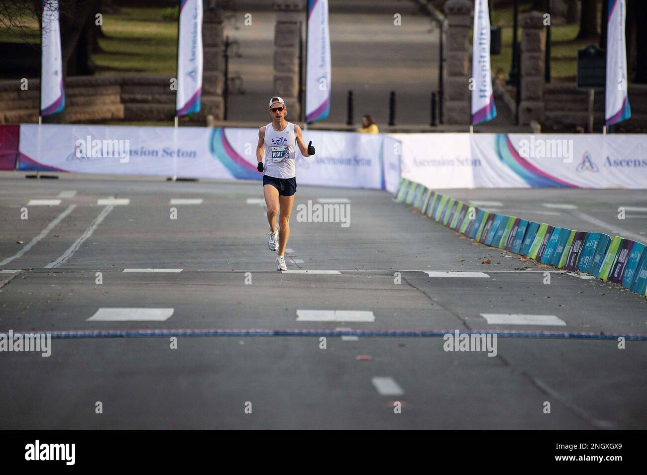 February 19, 2023: Brendan Gregg (10017) crosses the finish line 1:04: ...