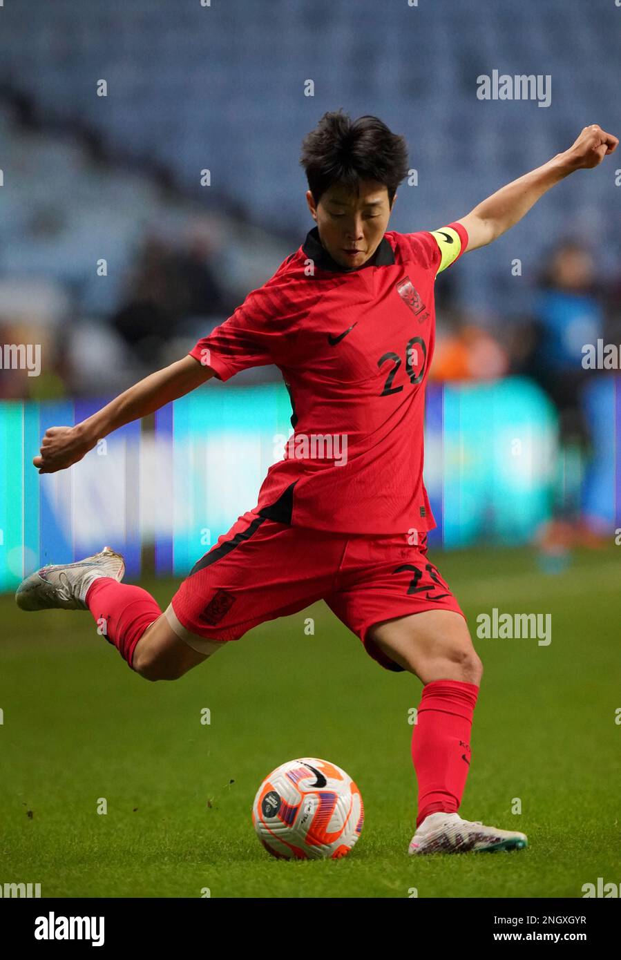Korea Republic's Kim Hye-ri during the Arnold Clark Cup match at the ...