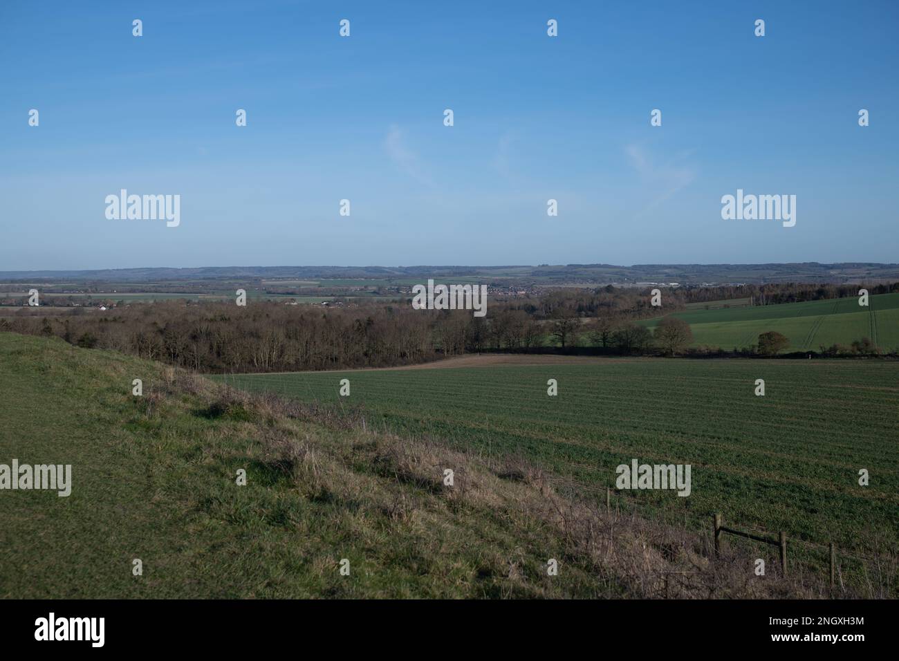 Views at Wittenham Clumps, Oxfordshire ,on February 19th 2023 Stock ...