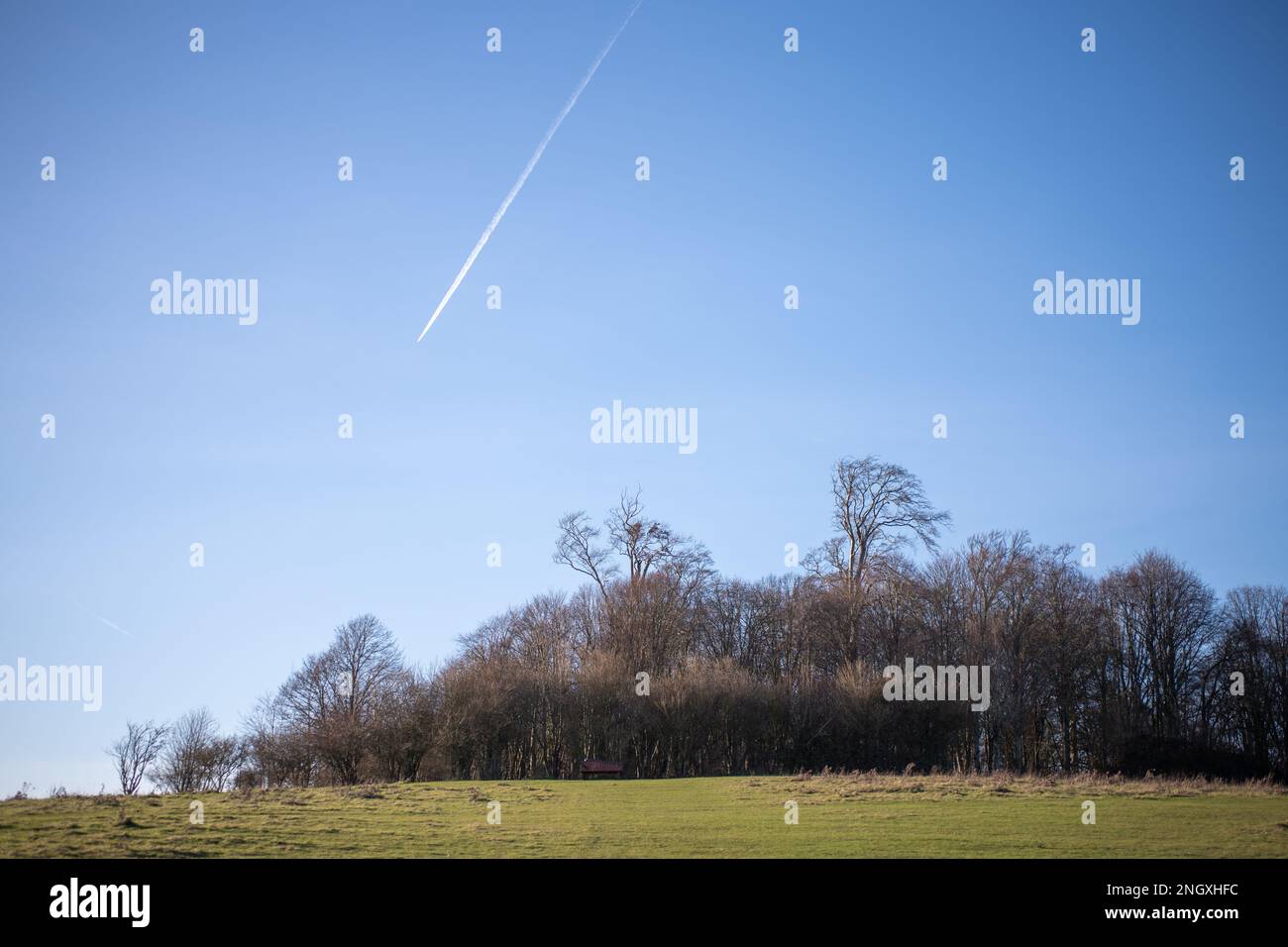 Views at Wittenham Clumps, Oxfordshire ,on February 19th 2023 Stock ...