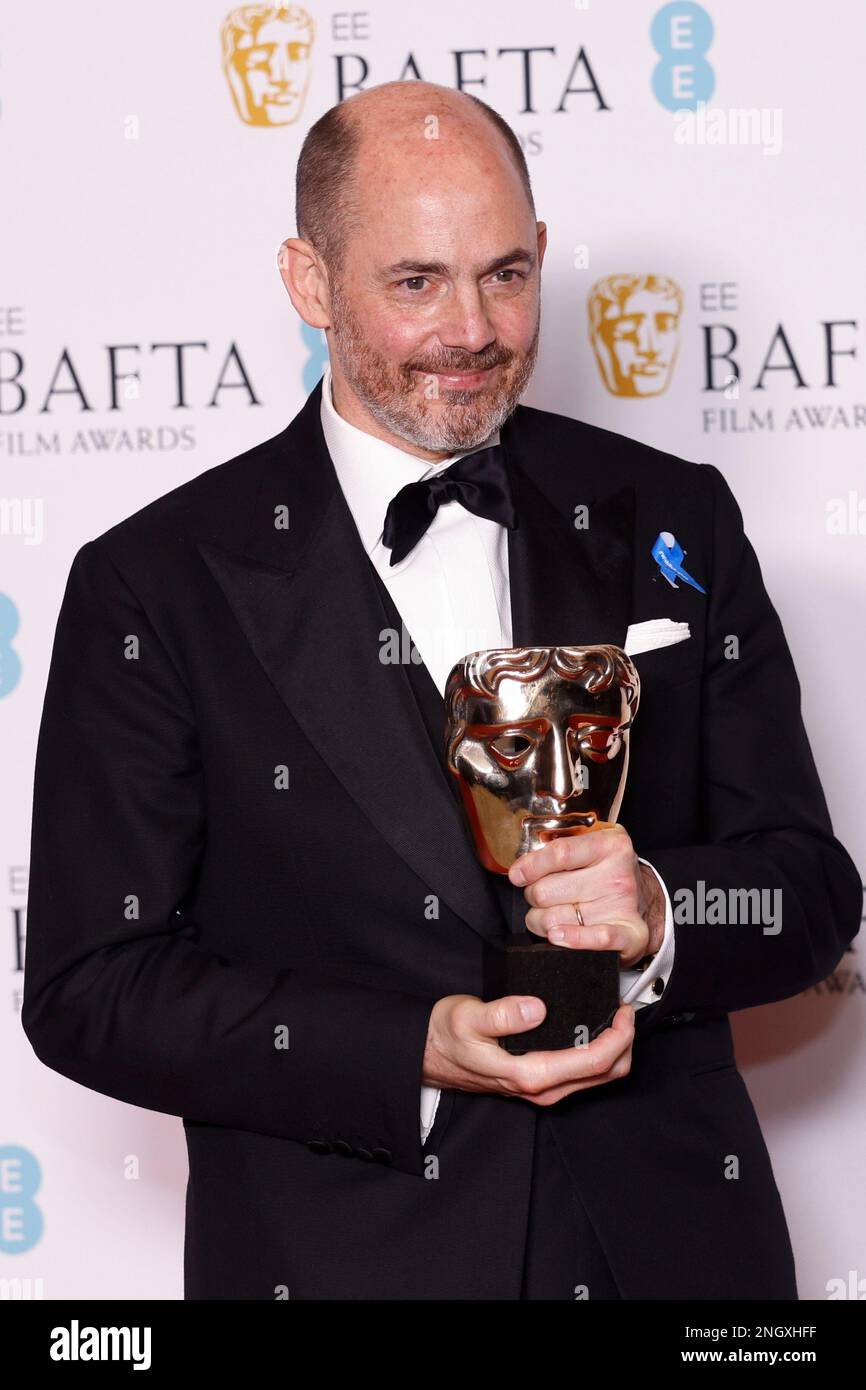 Edward Berger poses for photographers with the Director Award for the ...