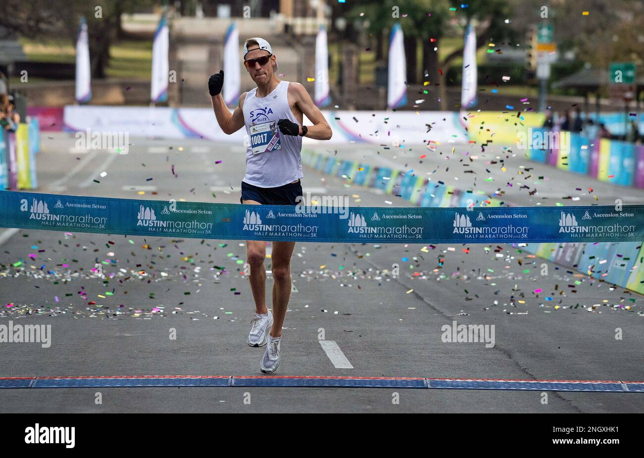 February 19, 2023: Brendan Gregg (10017) crosses the finish line 1:04: ...