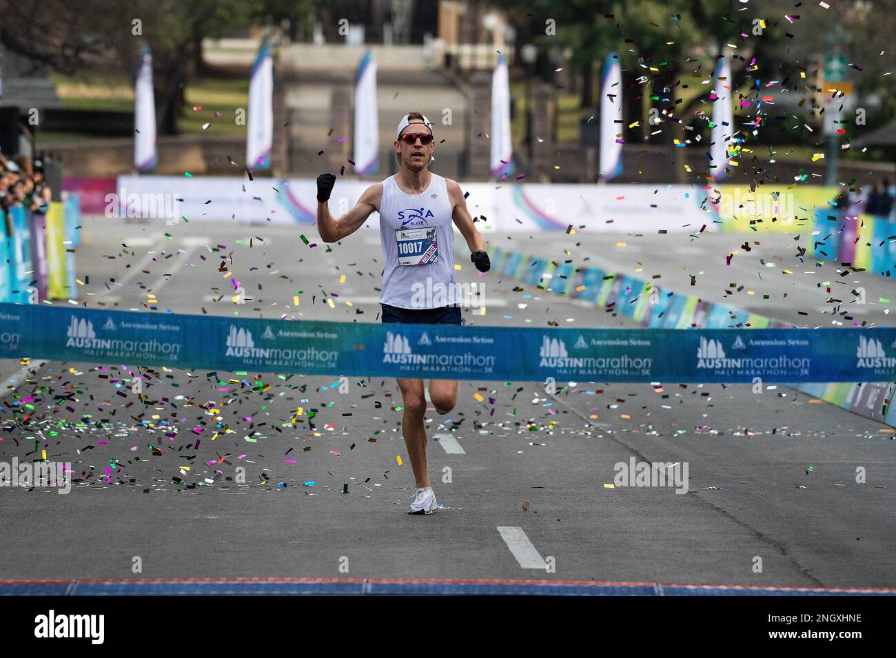 February 19, 2023: Brendan Gregg (10017) crosses the finish line 1:04: ...