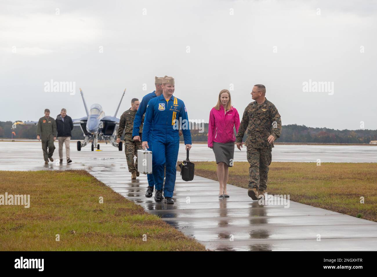 U.S. Navy Lt. Cmdr. Brian Vaught and Lt. Cmdr. Thomas Zimmerman, pilots ...