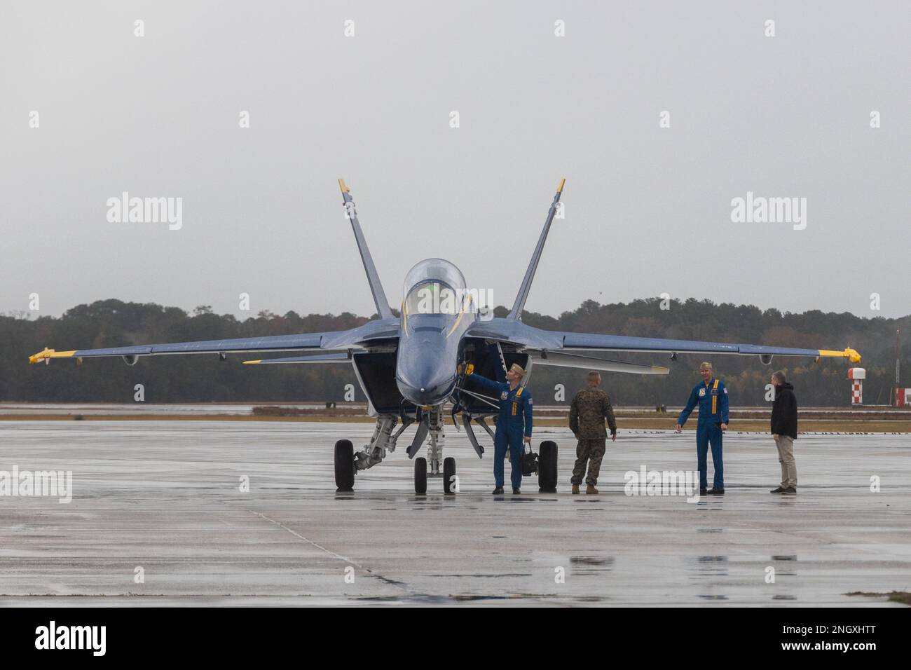 U.S. Navy Lt. Cmdr. Brian Vaught and Lt. Cmdr. Thomas Zimmerman, pilots ...