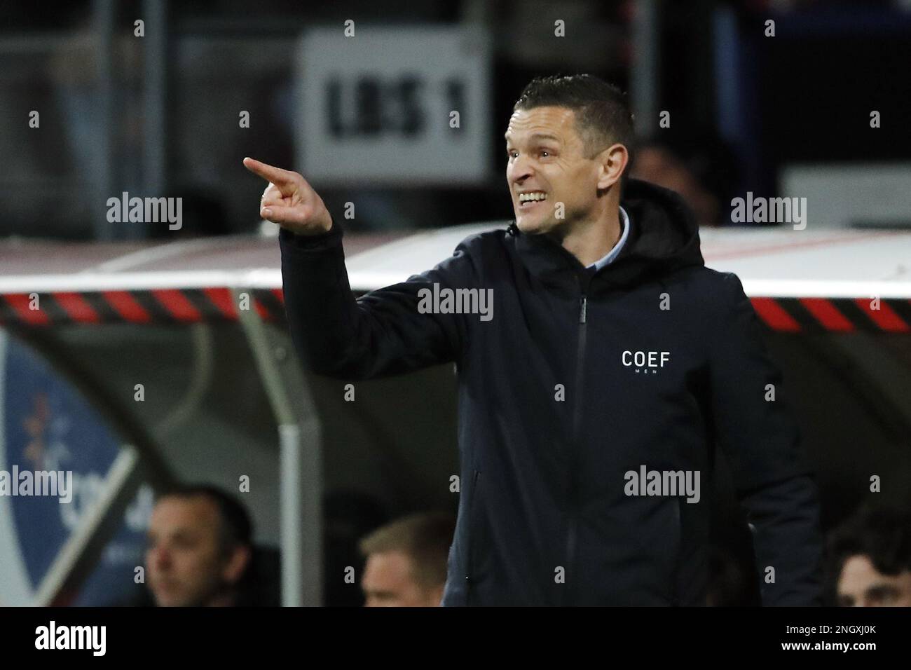 ROTTERDAM - NEC Nijmegen coach Rogier Meijer during the Dutch premier ...