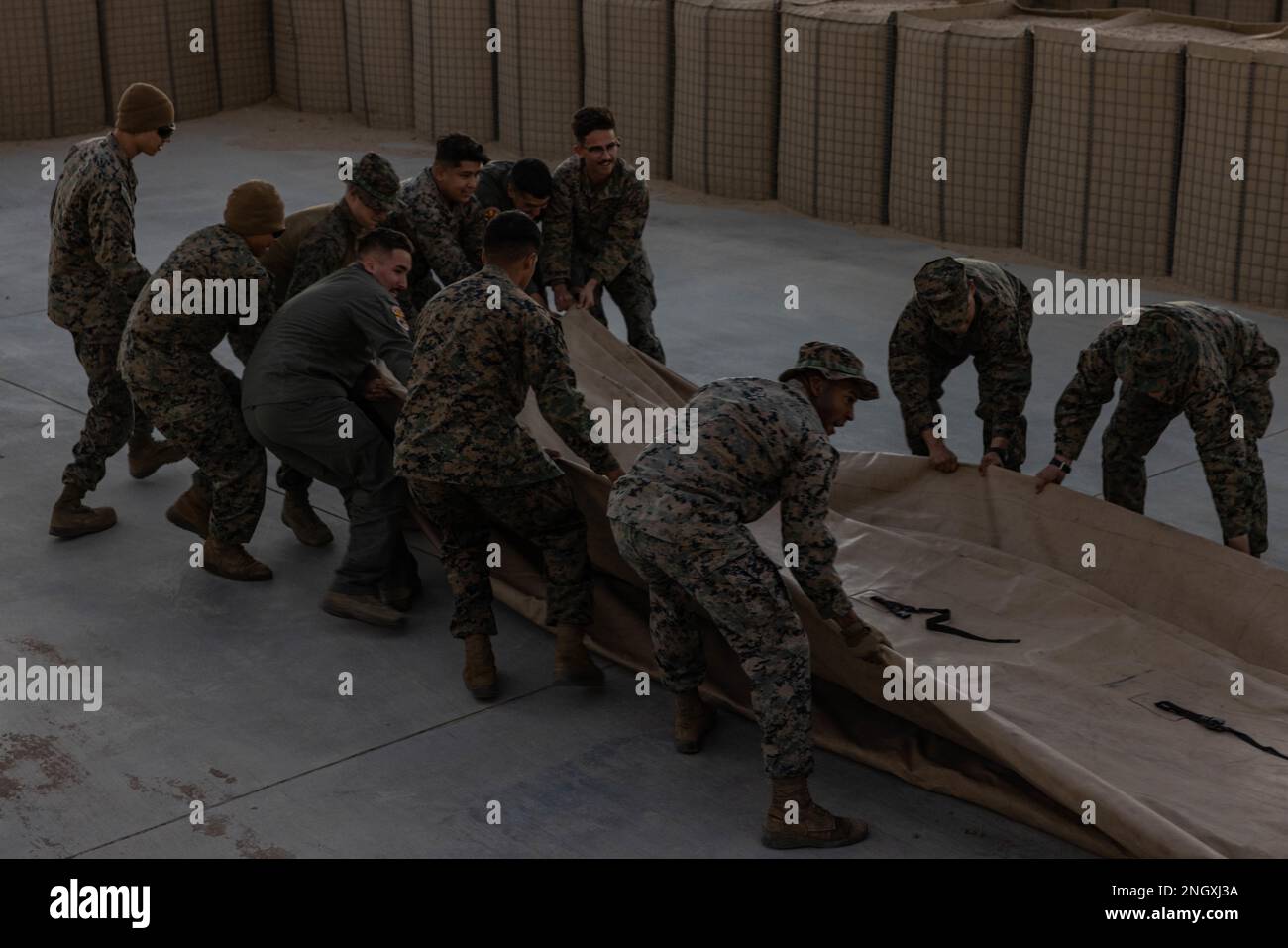 U.S. Marines with Marine Wing Support Squadron 371, Marine Air Control ...