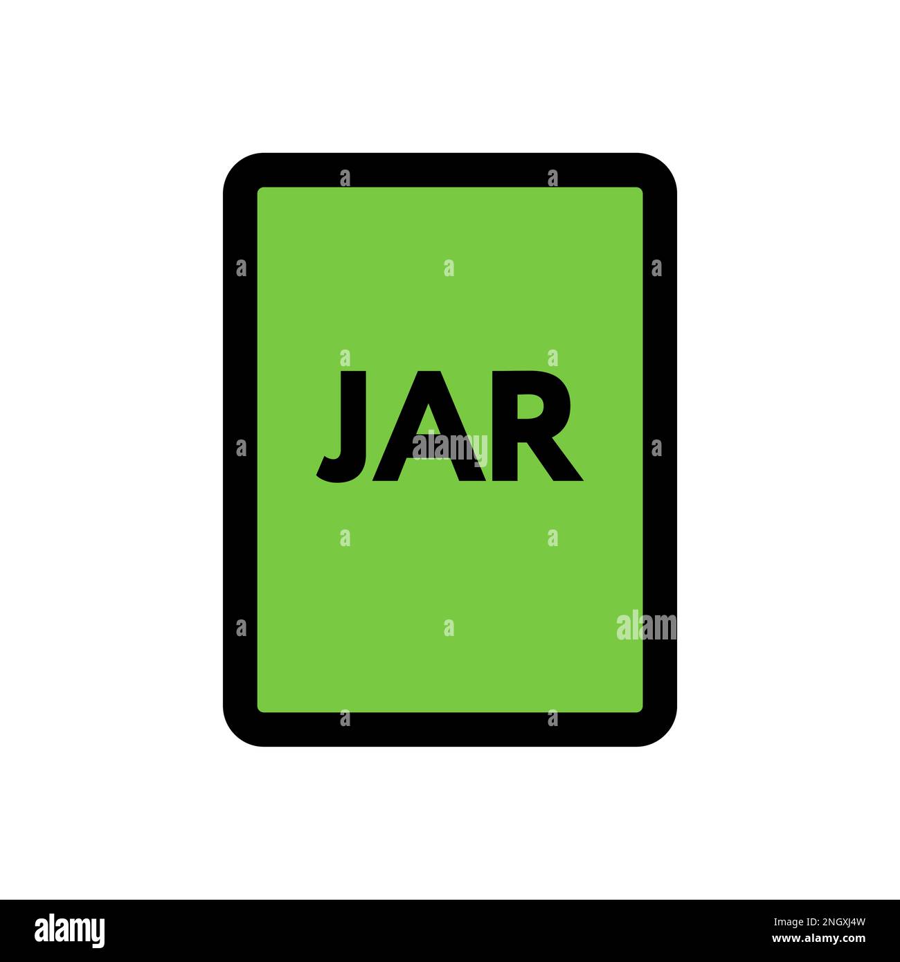 Jar File Icon Line Isolated On White Background Black Flat Thin Icon On Modern Outline Style