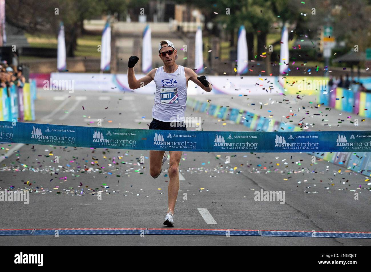 February 19, 2023: Brendan Gregg (10017) crosses the finish line 1:04: ...
