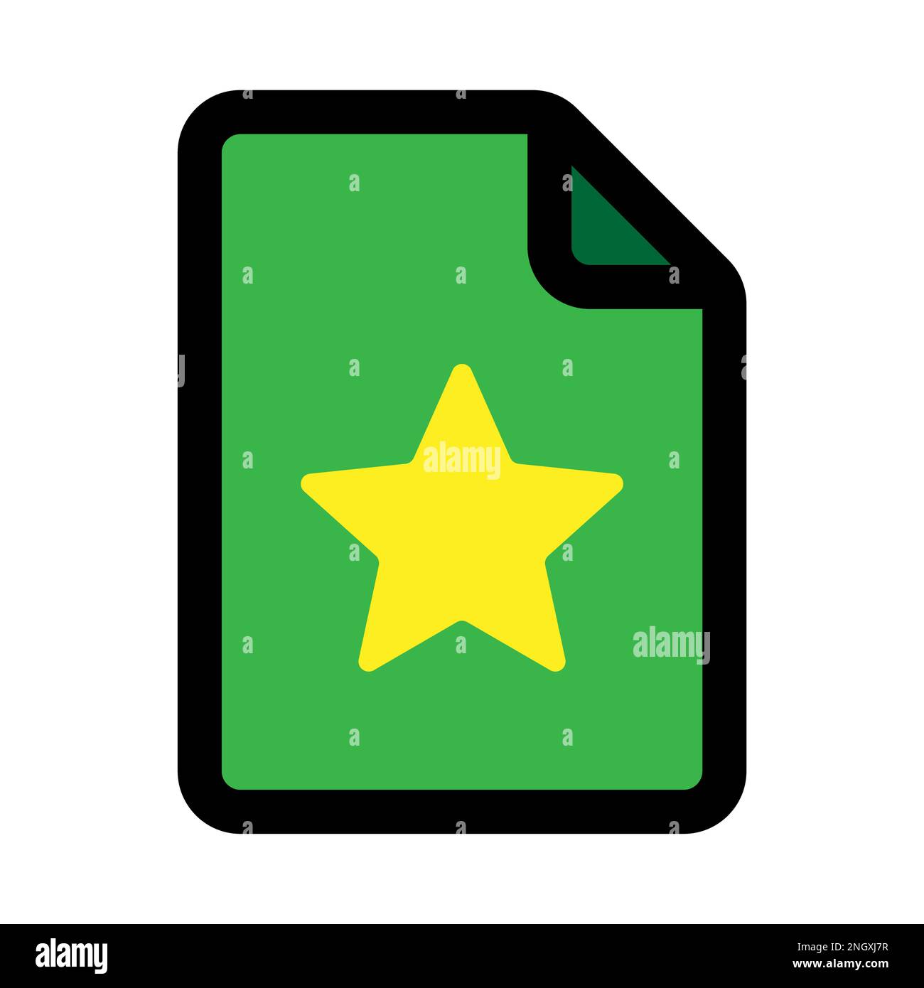 Marked file icon line isolated on white background. Black flat thin ...