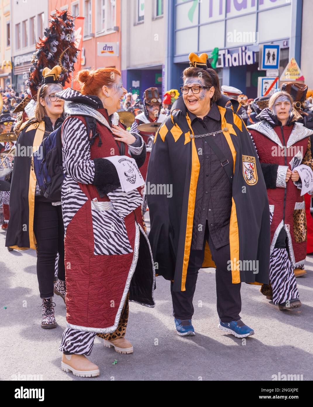 Villach, Austria - February 19, 2023: Carnival in Villach, Fasching ...