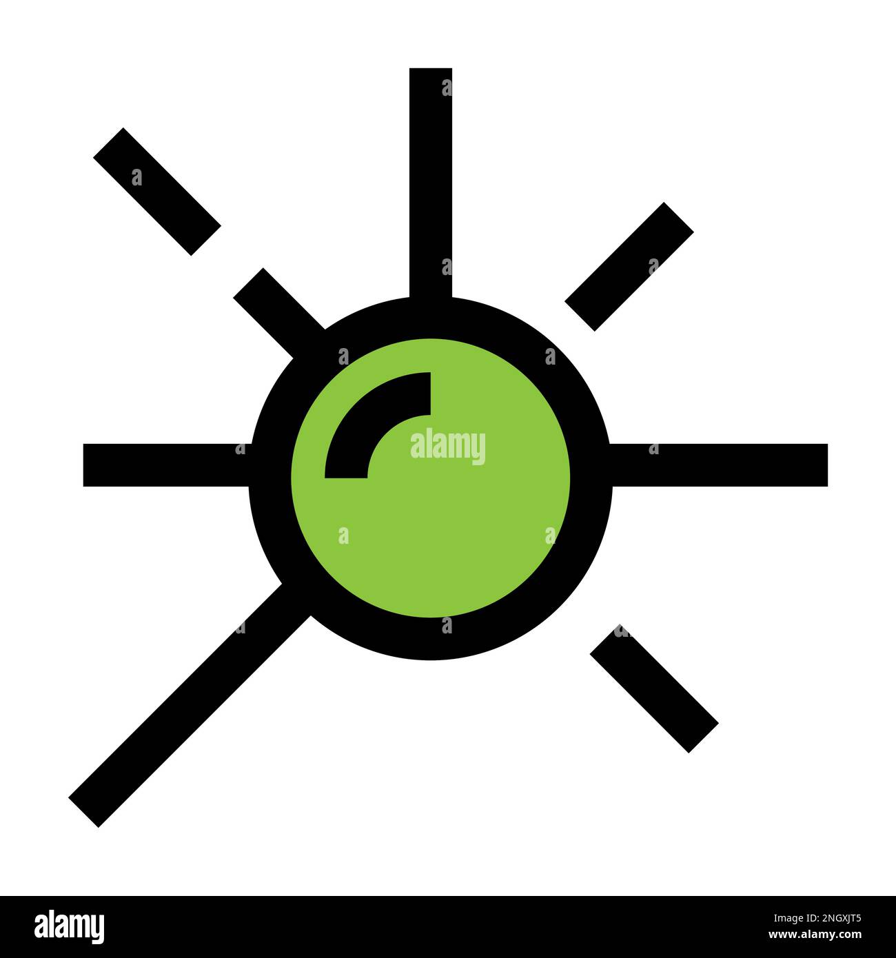 Atomic energy flat linear Stock Vector Images - Alamy