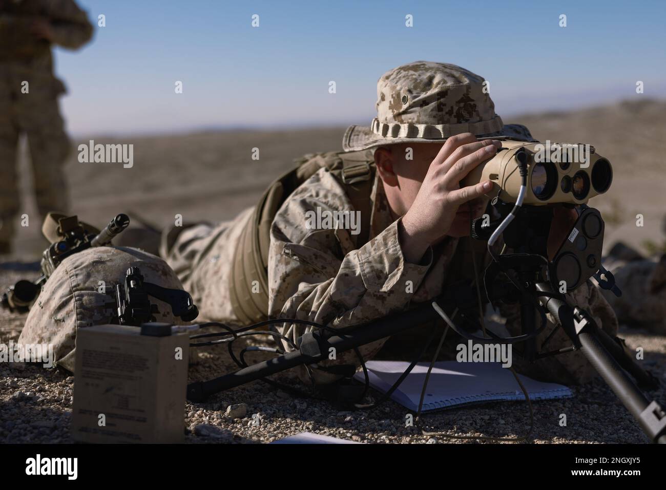 U.S. Marine Lance Cpl. Luke Penfield, a forward observer with ...
