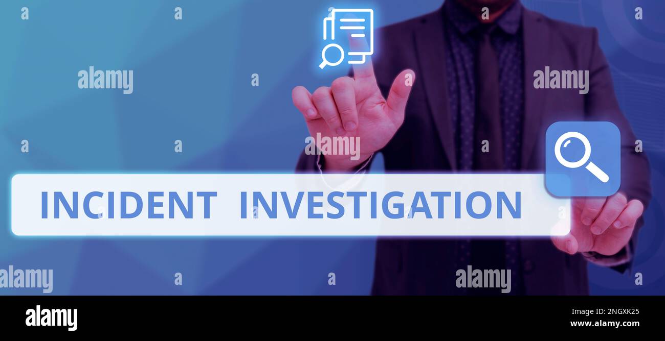 Writing displaying text Incident Investigation. Word for responsible ... Writing displaying text Incident Investigation. Word for responsible ...