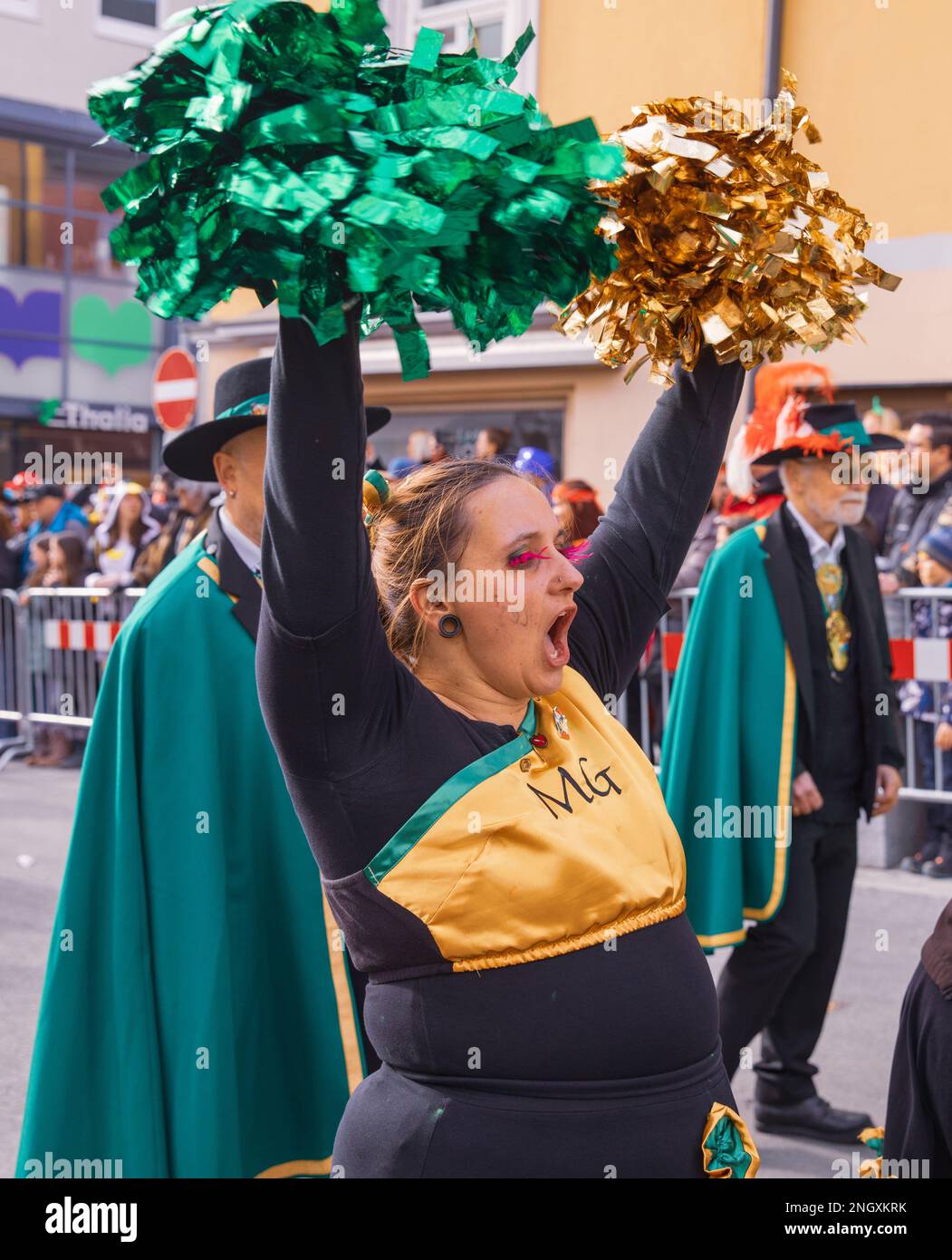 Villach, Austria - February 19, 2023: Carnival in Villach, Fasching ...