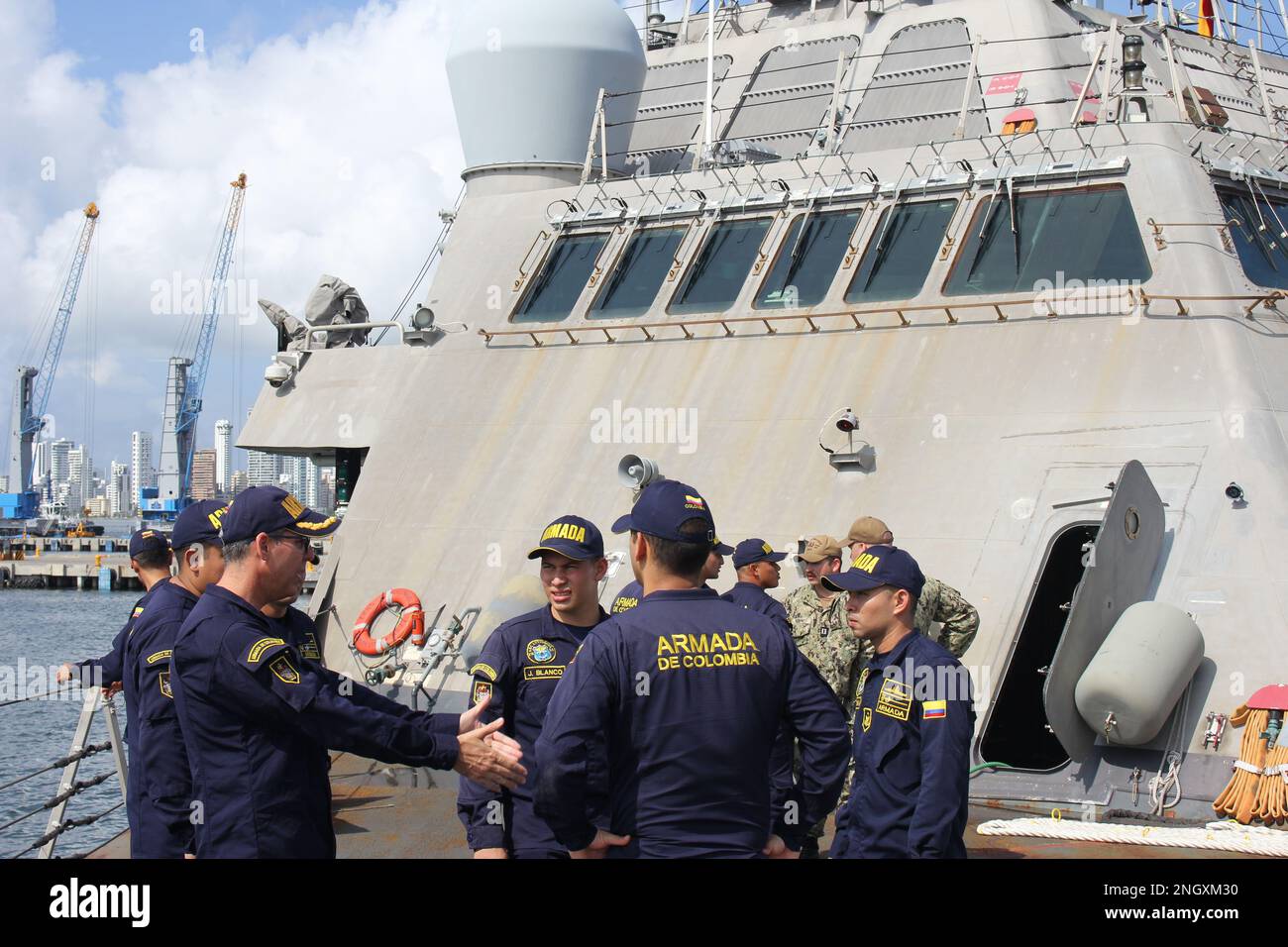 CARTAGENA, Colombia - (Nov. 30, 2022) – Members of the Colombian Navy ...