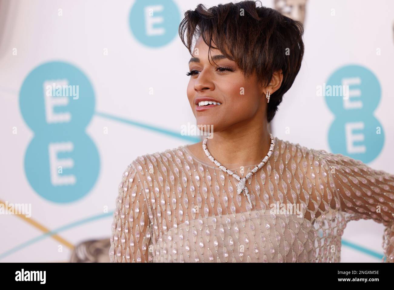 Ariana DeBose poses for photographers upon arrival at the 76th British ...