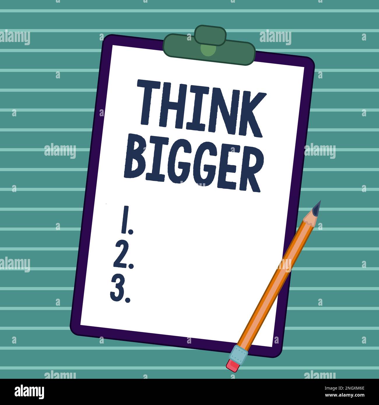 Text showing inspiration Think Bigger. Word Written on being able to ...