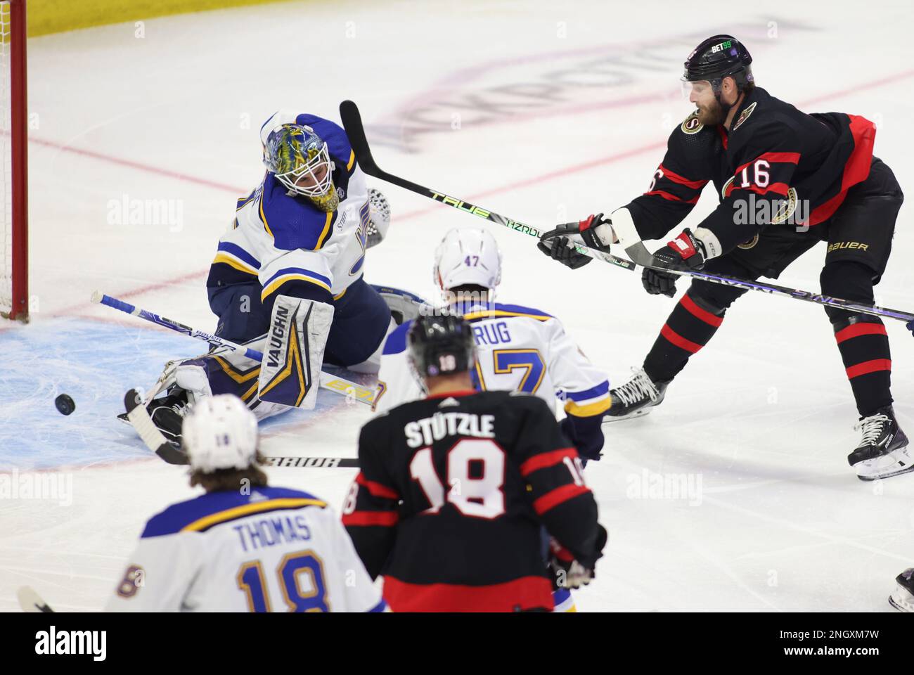 February 19, 2023, OTTAWA, ON, CANADA: Ottawa Senators Travis Hamonic ...