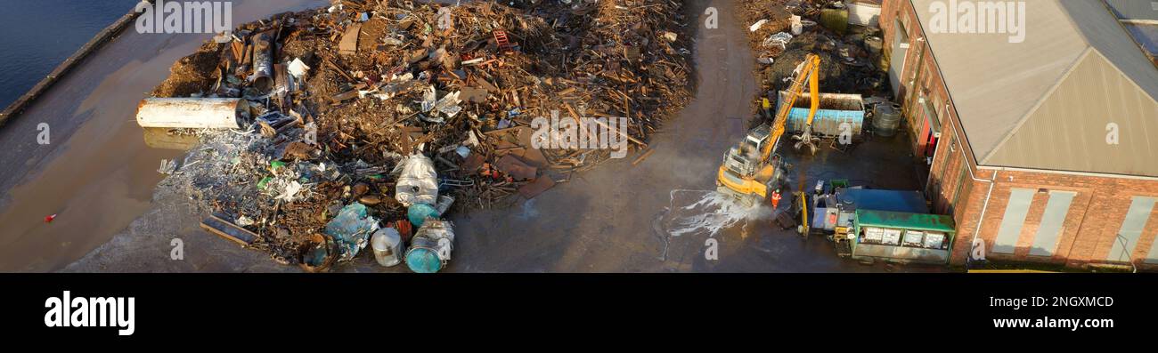 Metal and steel recycling compound hi-res stock photography and images ...