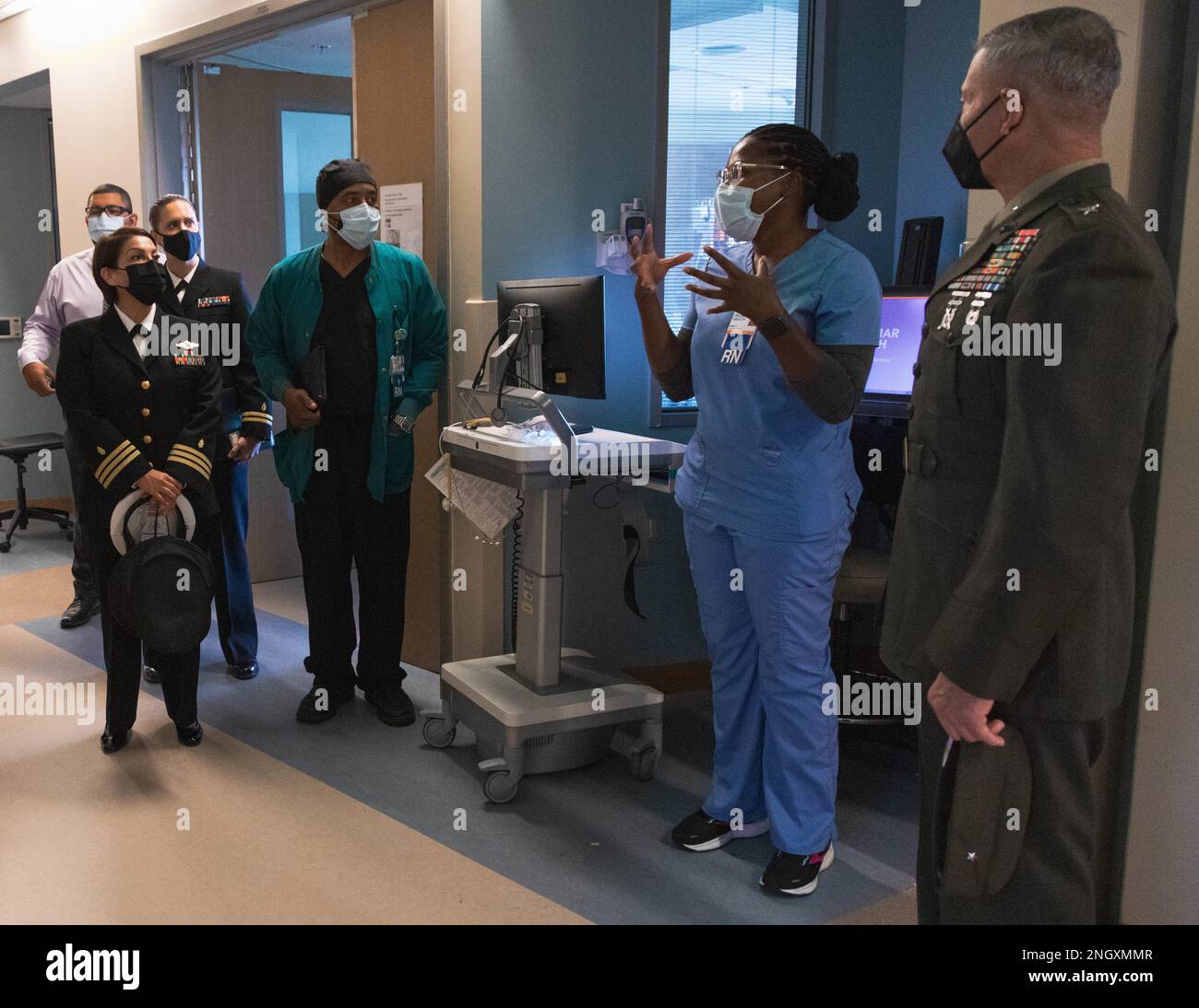 U.S. Navy Lt. Arielle Dixon, an intensive care unit nurse with 1st ...