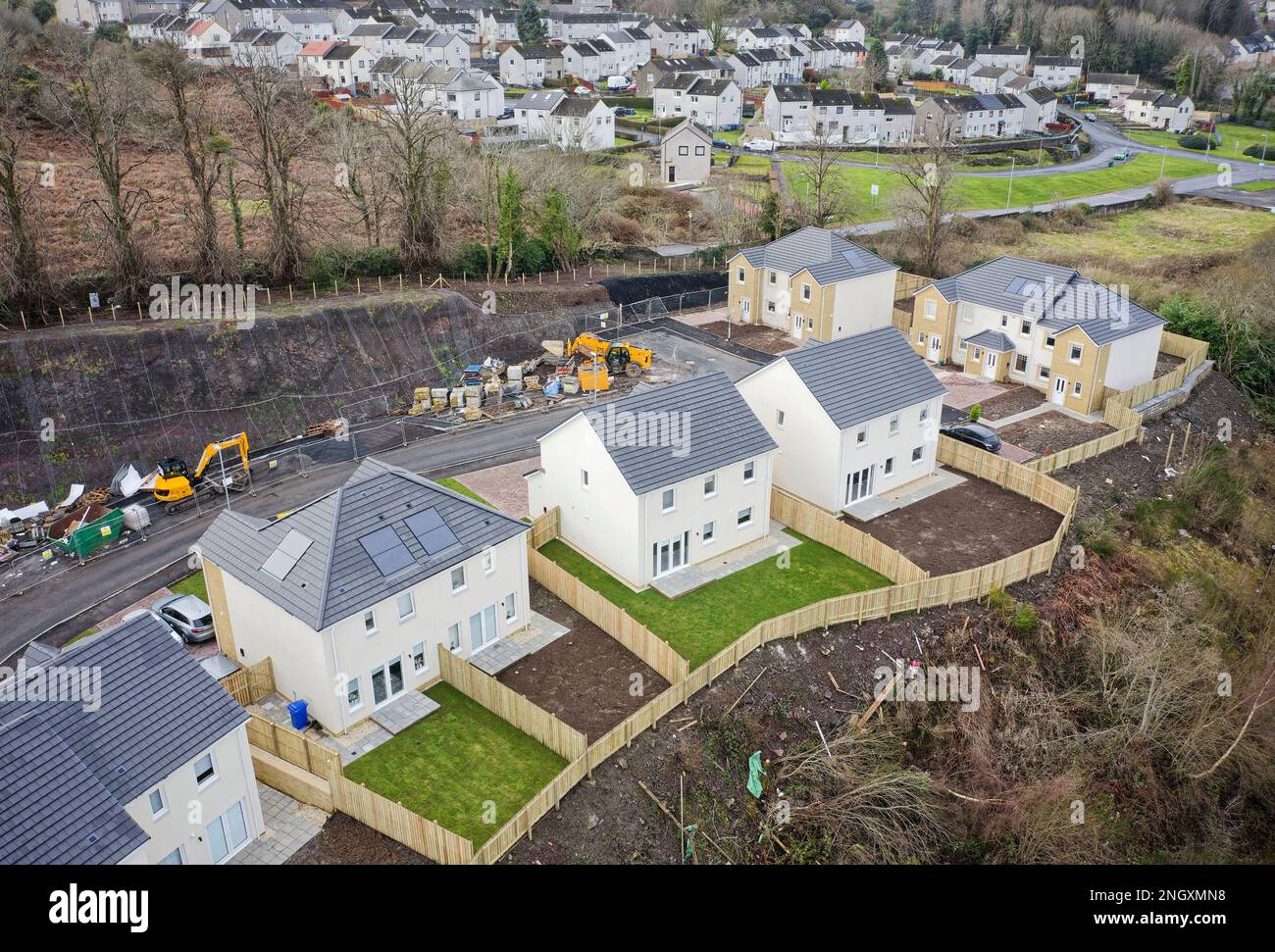 New housing development building houses for increased demand in rural ...
