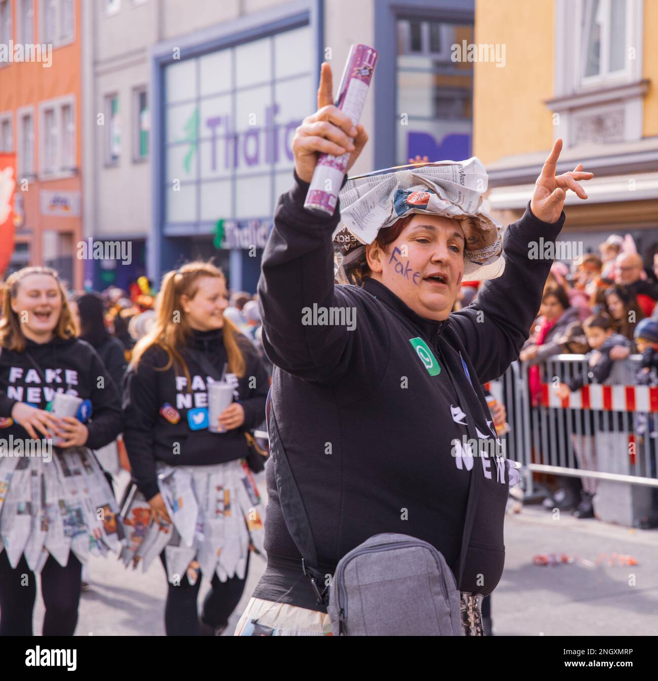 Villach, Austria - February 19, 2023: Carnival in Villach, Fasching ...