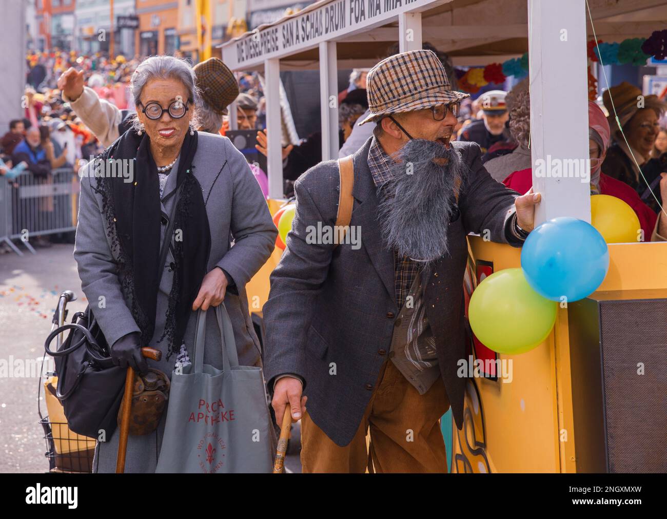 Villach, Austria - February 19, 2023: Carnival in Villach, Fasching ...