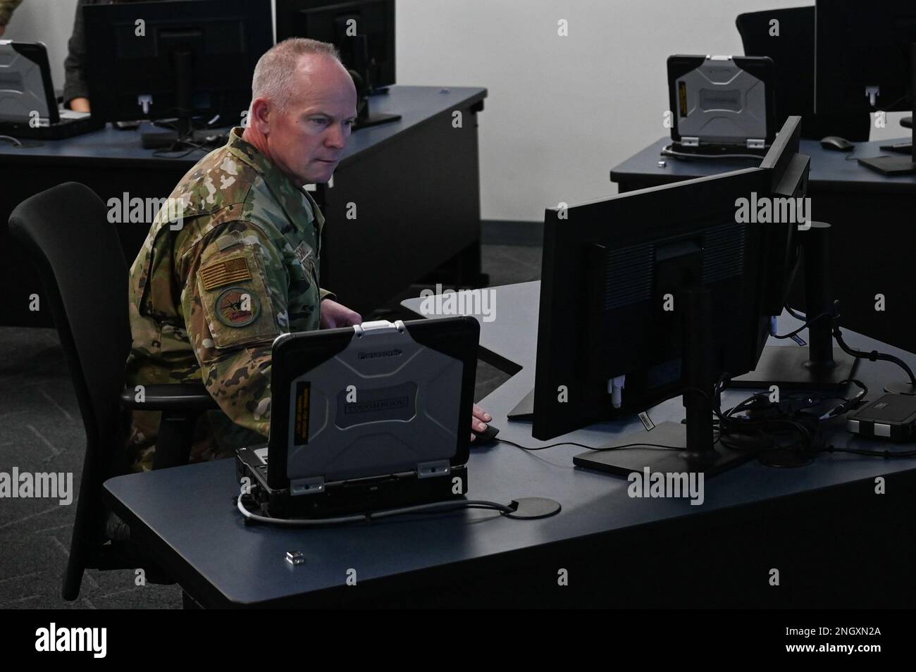 U.S. Air Force Lt. Gen. Michael Schmidt, the executive officer of the F ...