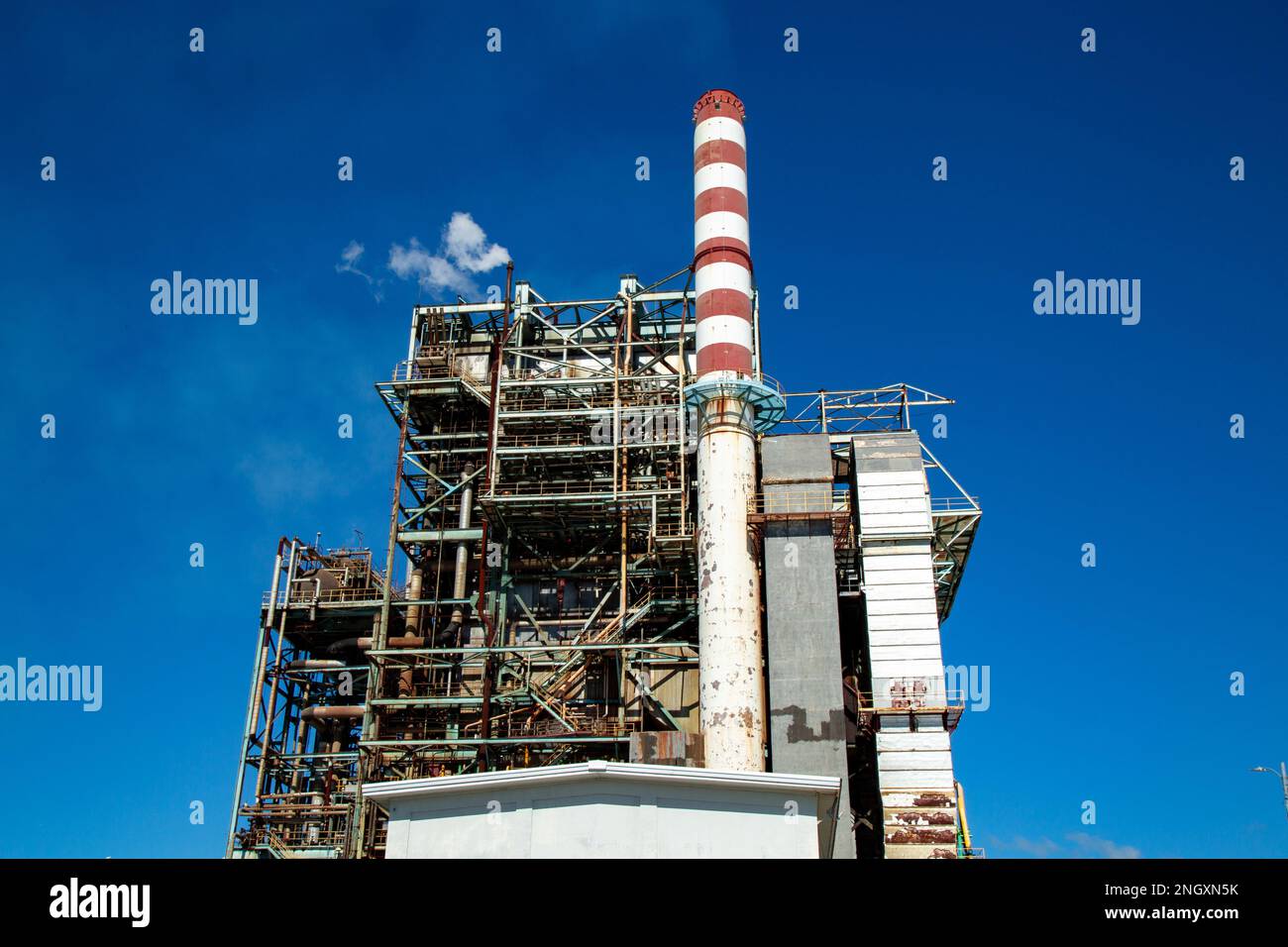 The Costa Sur Power Plant near Ponce, Puerto Rico, is one of the ...
