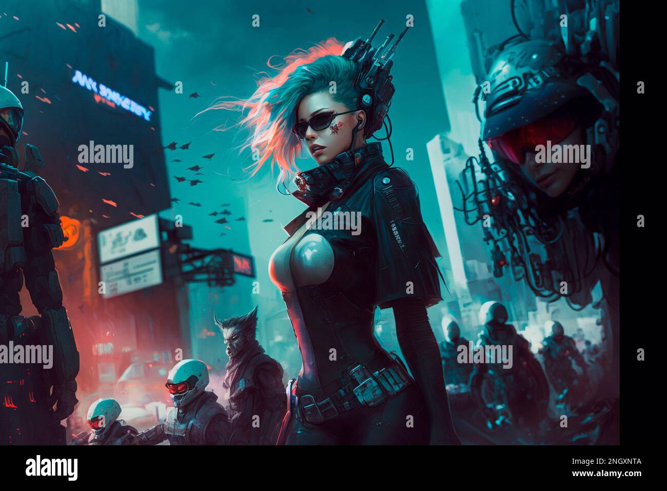 Cyber samurai hi-res stock photography and images - Alamy