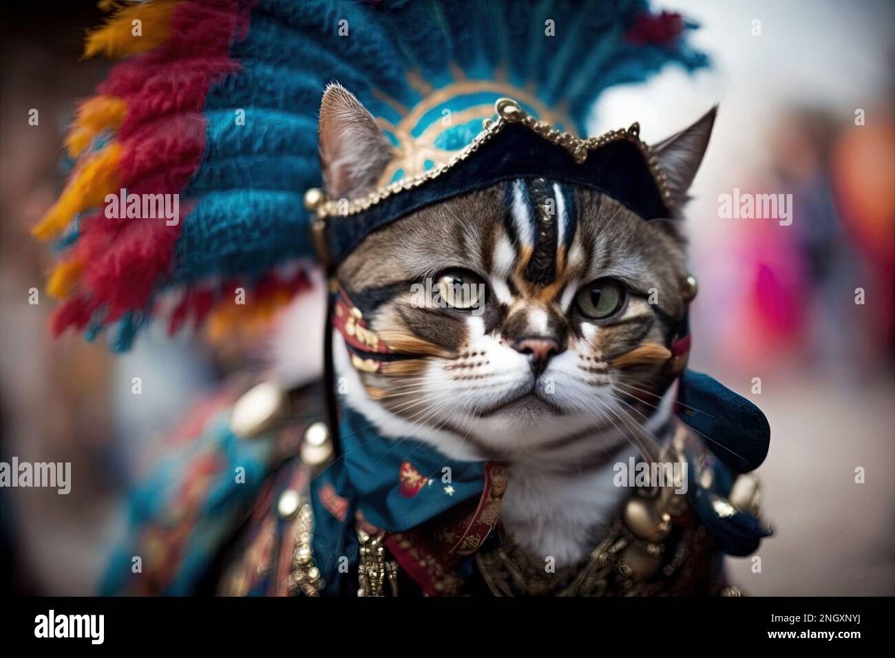 Cat carnival in crown, city tourism concept for travel Stock Photo - Alamy
