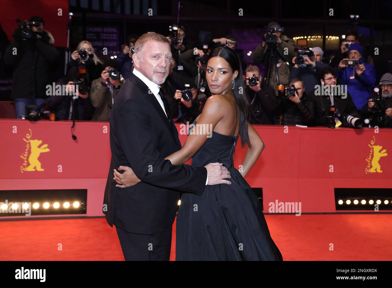 Boris Becker and his partner Lilian de Carvalho Monteiro attend the ...