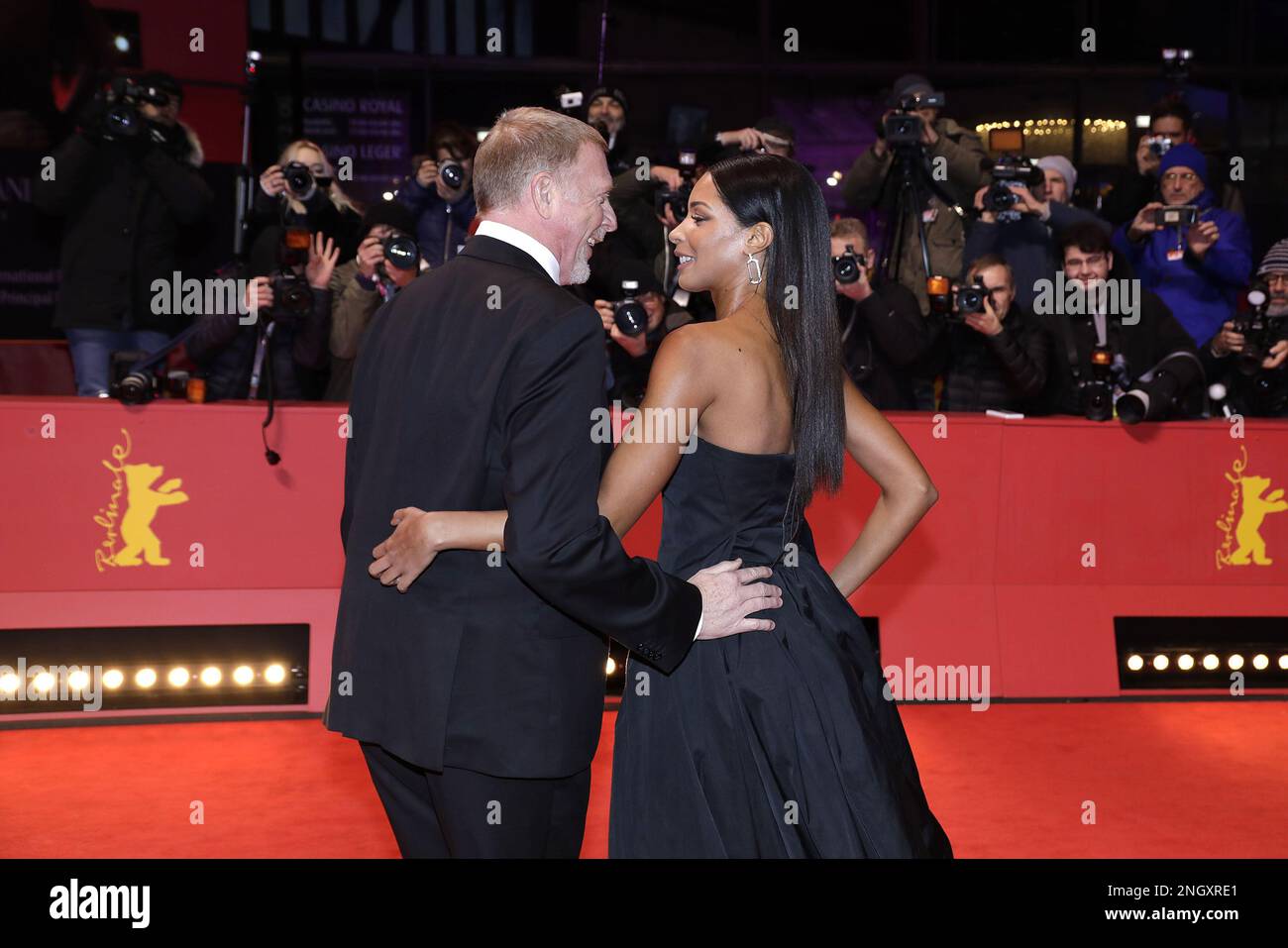 Boris Becker and his partner Lilian de Carvalho Monteiro attend the ...